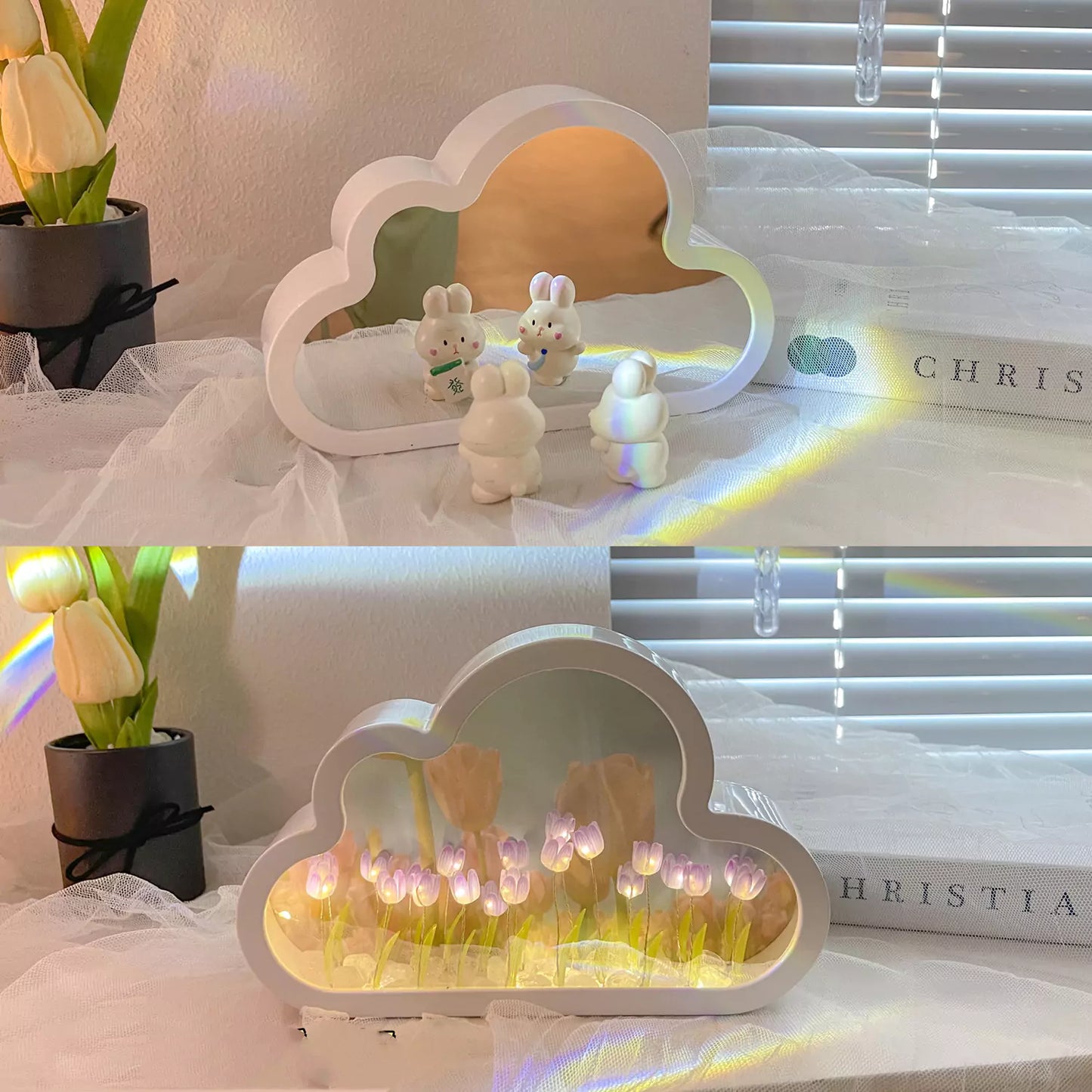 DIY Infinite Tulips : 2-in-1 Mirror & Night Light – Tees n' Merch