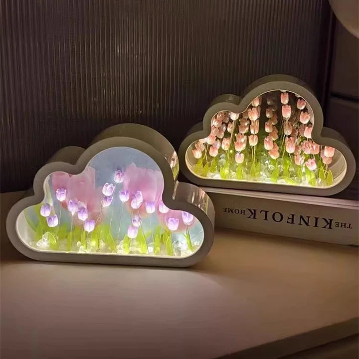 DIY Infinite Tulips : 2-in-1 Mirror & Night Light – Tees n' Merch
